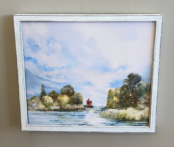 Home Message Board. Holland Harbor Channel. Big Red Art Print. – Lake ...