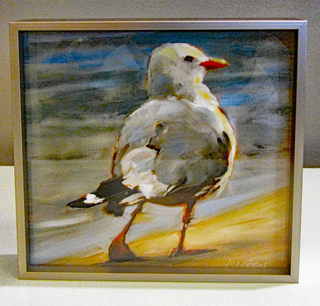 whimsical seagull giclee print – Lake Effect Gallery