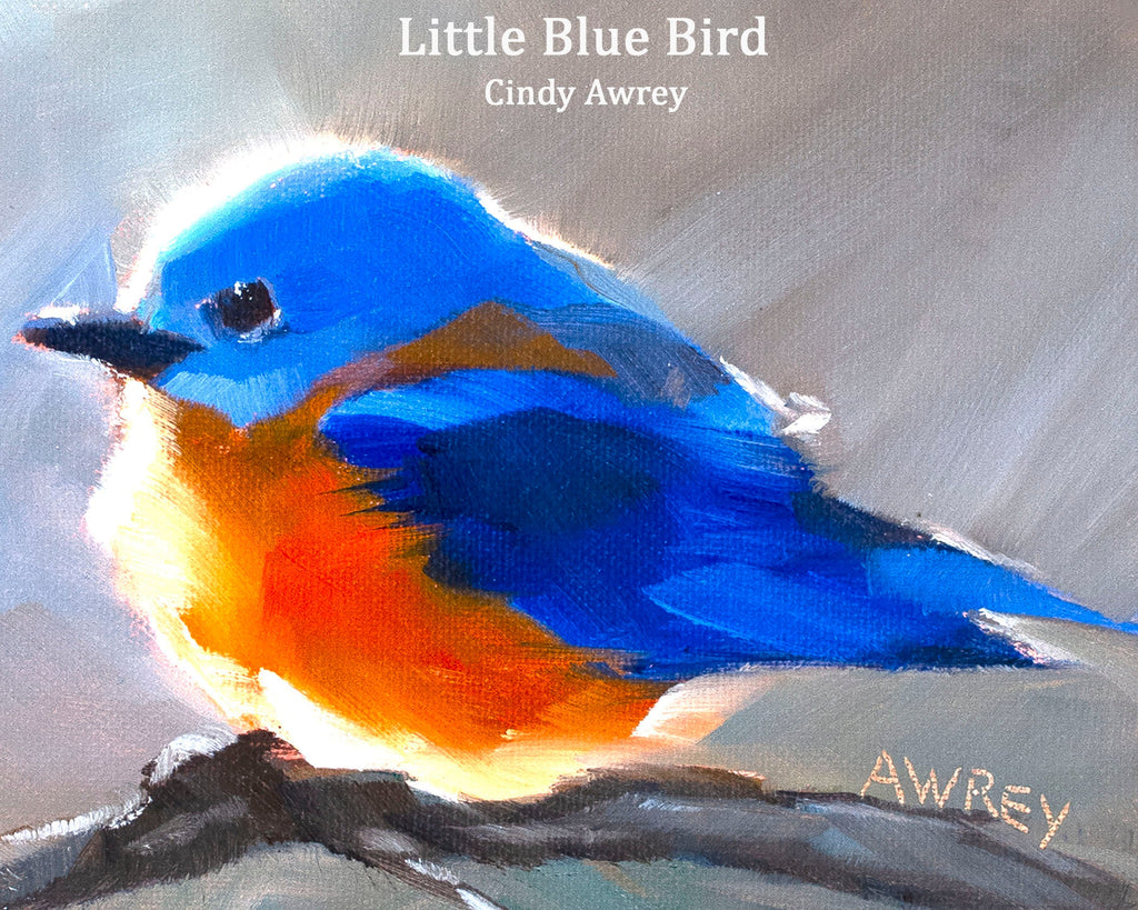 Happy Blue Bird Giclee art print – Lake Effect Gallery