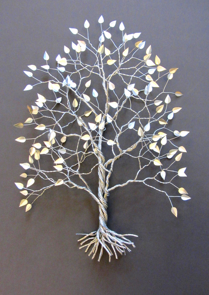 metal art Silver Leaf Tree – Lake Effect Gallery